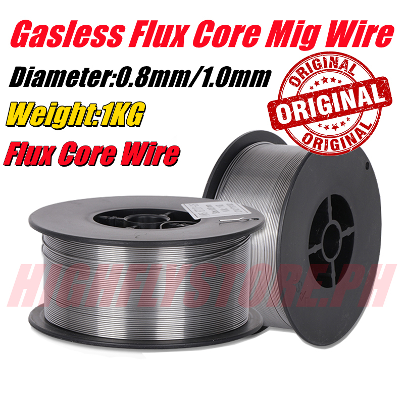 1KG MIG Wire Gasless Flux Cored (AWS E71T-GS) 0.8mm 1.0mm flux cored mig wire gasless | Shopee ...