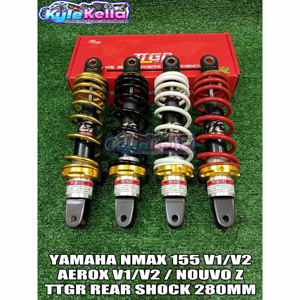 YAMAHA NMAX 155 V1/V2 / AEROX 155 V1/V2 / NOUVO Z TTGR REAR SHOCK 280MM | Shopee Philippines