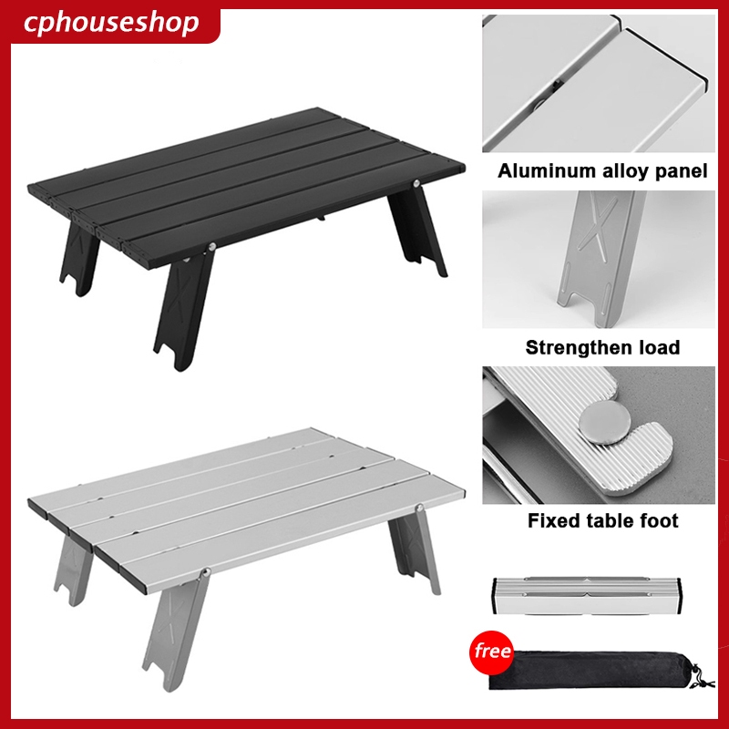 Camping Table Small Foldable Table Aluminum Mini Beach Table with Carry ...