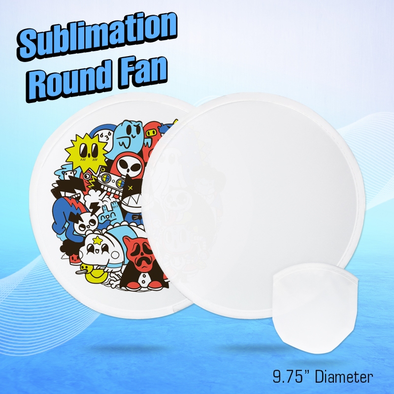 Blank Printable Foldable Round Fan Full Color White 100 Pcs | Shopee ...