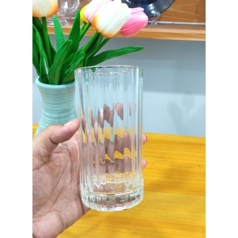 6PCS 8511 GLASS BASO clear juice glass soda glass tumbler babasagin ...