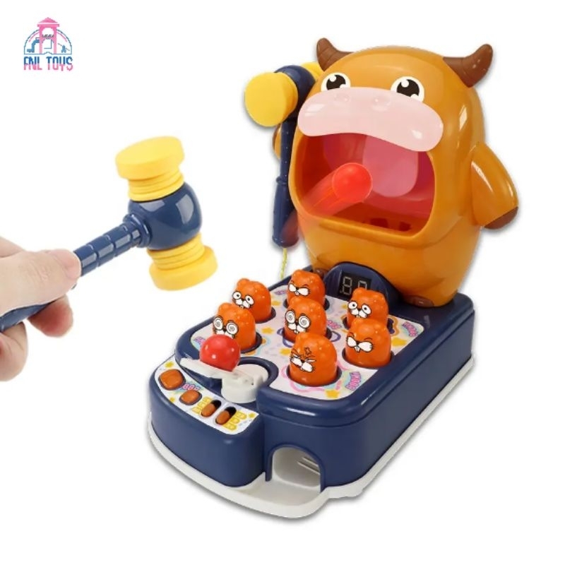 whack a mole pounding machine with 3 balls scoring machine ans music ...