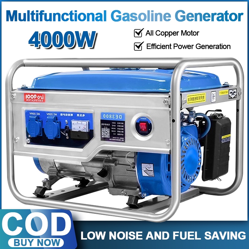 4KW Generator For Home Gasoline Generator 220V/60HZ Outdoor Small ...