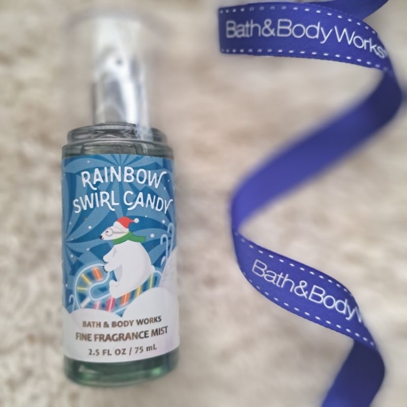 Original Bath & Body Works USA Rainbow Swirl Candy Travel Size Fine ...