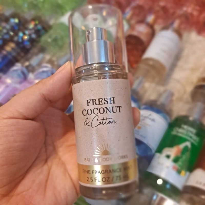 Original Bath and Body Works USA Fresh Coconut & Cotton Travel Size ...