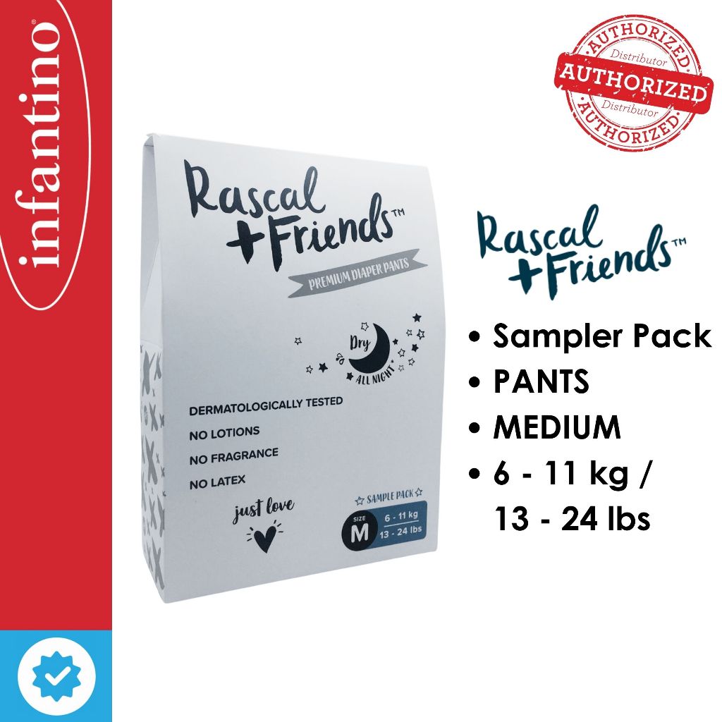 [NOT FOR SALE] Rascal + Friends Pants Diapers MEDIUM Sampler Pack (2 ...
