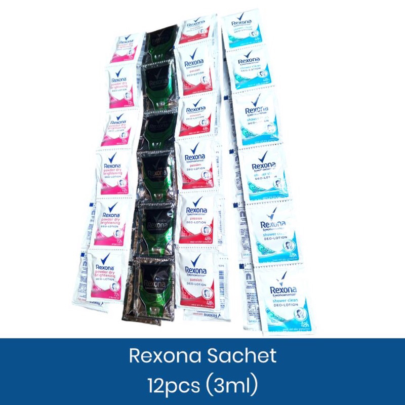 Rexona Deo Lotion Sachet Deodorant 48h 12pcs | Shopee Philippines