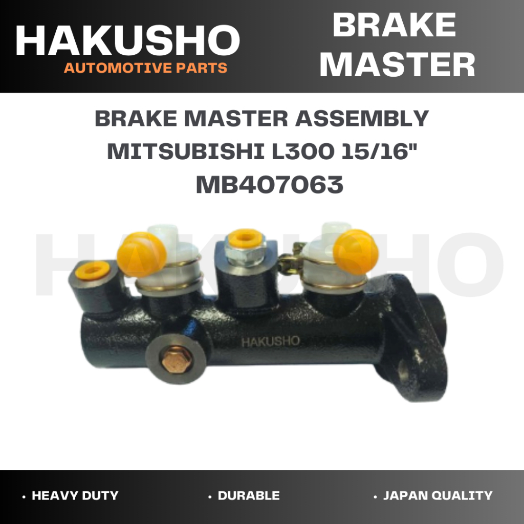 BRAKE MASTER ASSY. MITSUBISHI L300 (MB407063) - HAKUSHO JAPAN QUALITY ...