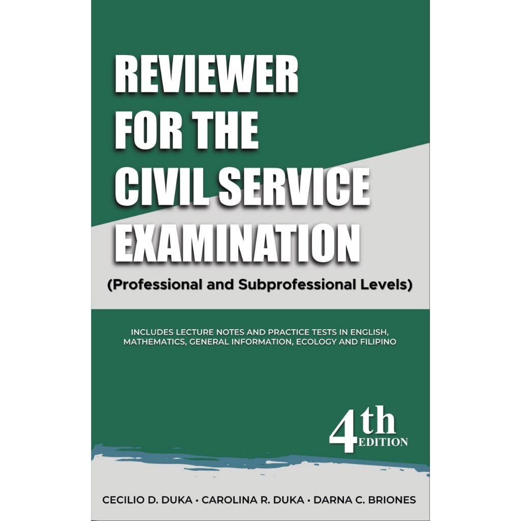 MRII REVIEWER FOR THE CIVIL SERVICE EXAMINATION 4th Edition 2024 ...