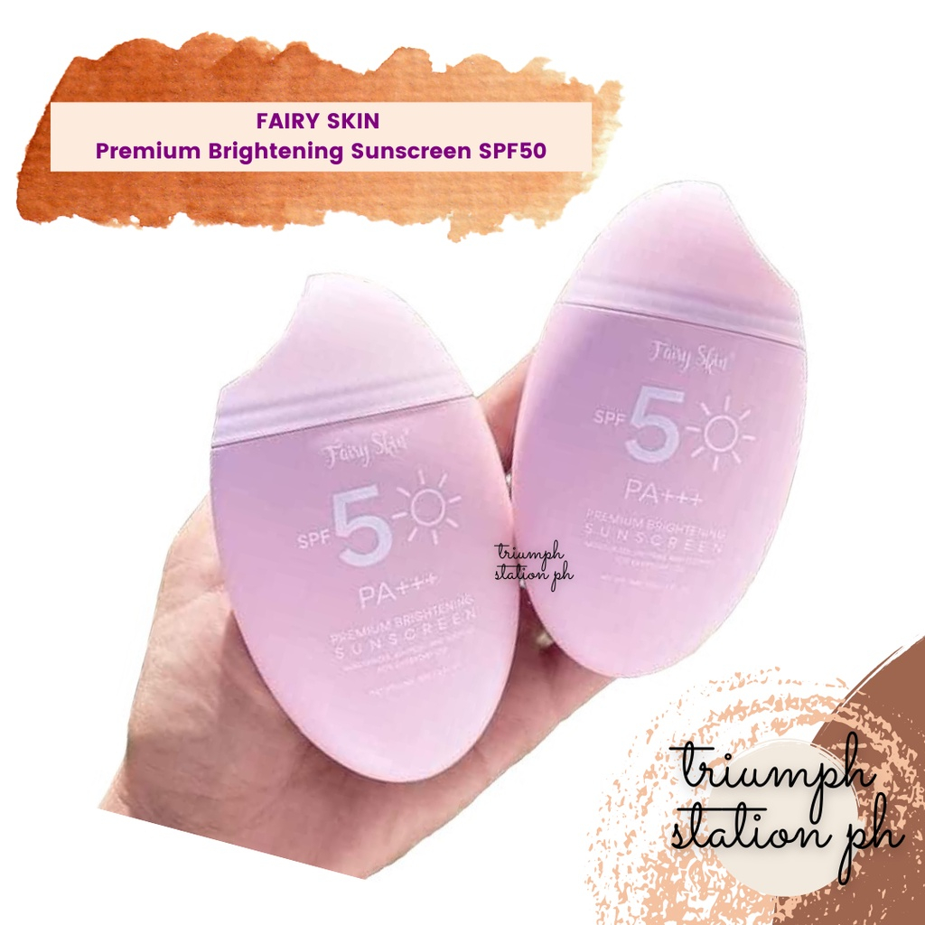 (COD) Fairy Skin Premium Brightening Sunscreen SPF50 | Shopee Philippines