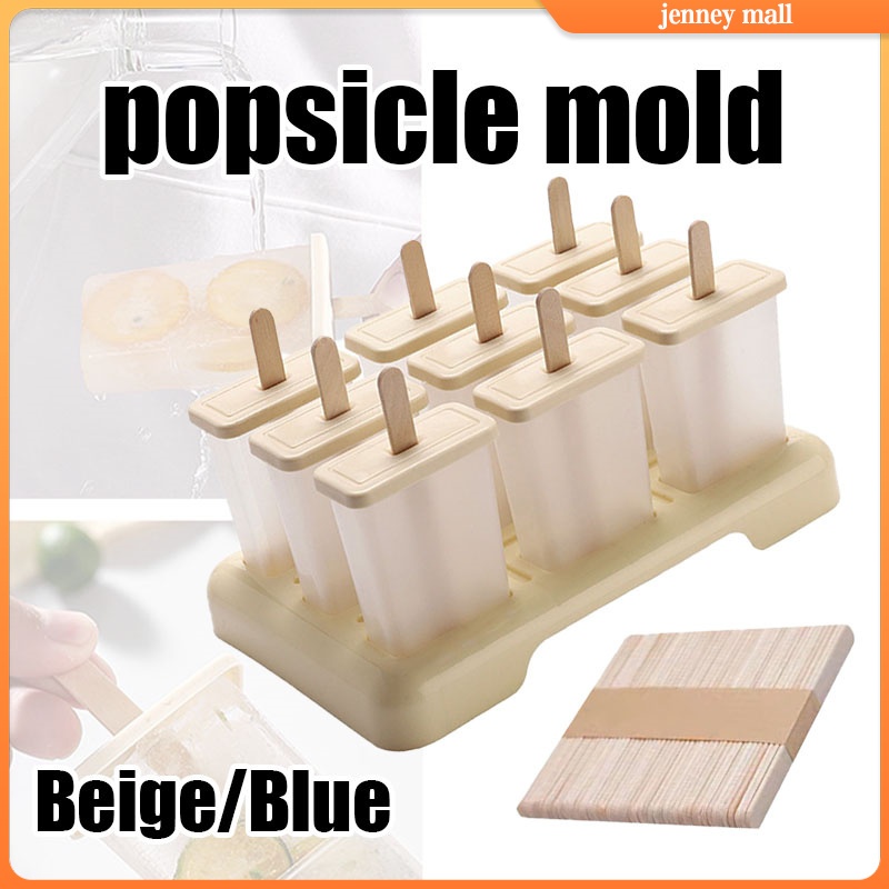 9 Grid Quick-Frozen Ice Cream Mold Juice Yogurt Ice Cream Mold Popsicle ...