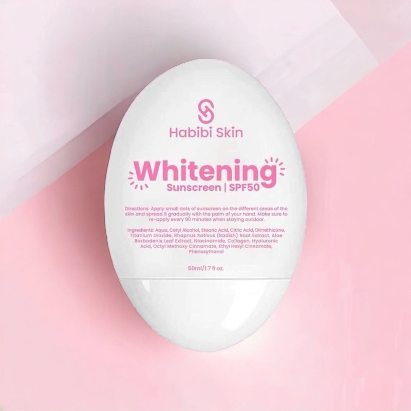 Habibi Skin Whitening Sunscreen SPF50 50ml | Shopee Philippines