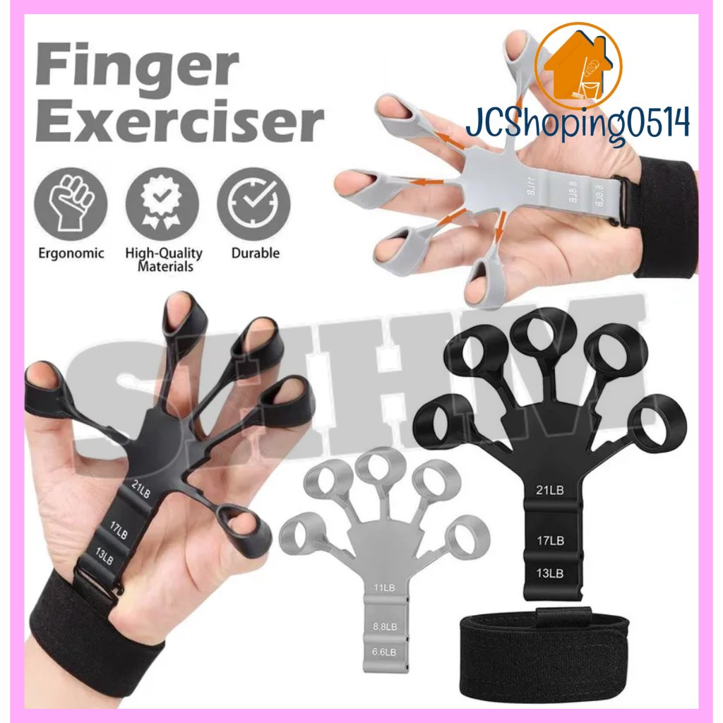 SHHM 1pc Finger Gripper Silicone Finger Exerciser and Hand Strengthener ...