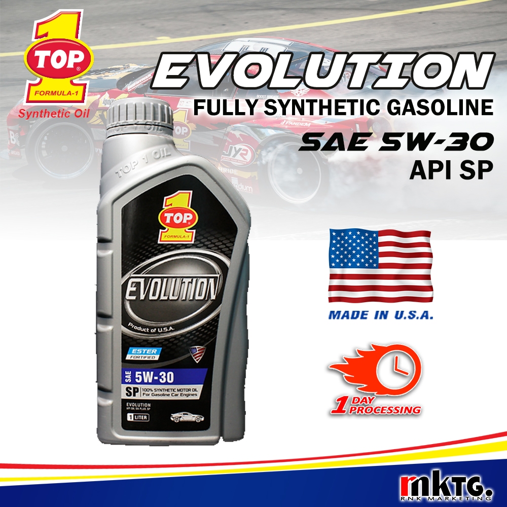 Top1 Fully Syn. EVOLUTION GAS SAE 5W-30 (182941) | Shopee Philippines