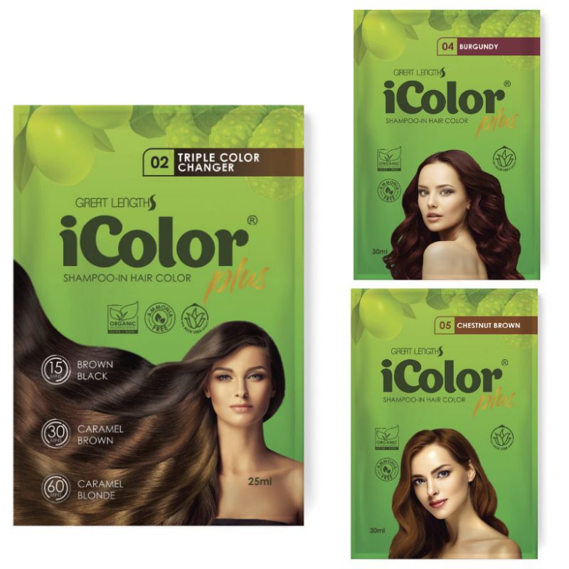 iColor Hair Dye Shampoo Plus 30ml | Shopee Philippines