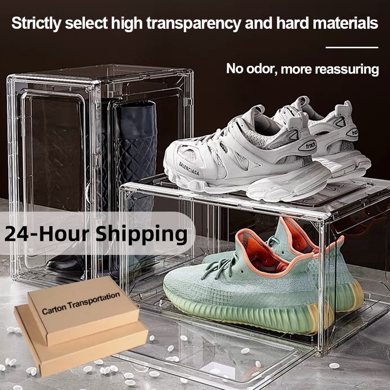 transparent acrylic shoe rack organizer box cabinet acrilic shoes ...