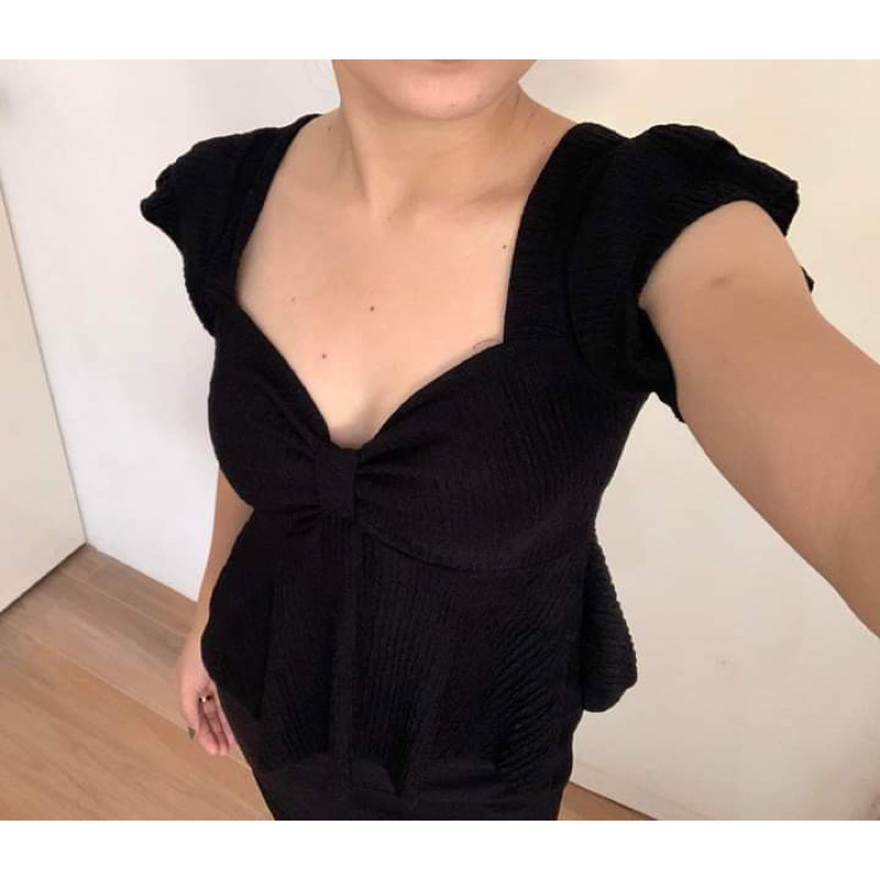 Barbara Top (BarkCrepe) | Shopee Philippines