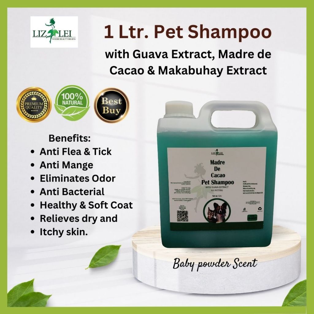 1Liter Madre de Cacao Pet Shampoo with Conditioner/ Dog Shampoo/Cat ...