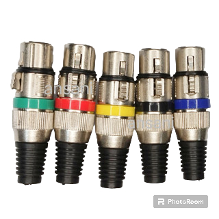 PL55 MONO PLUG XLR PLUG XLR JACK 3 PINS - RANDOM COLOR SOLD PER PIECE ...