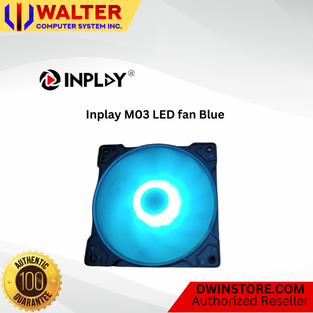 Inplay M03 LED fan Blue | Shopee Philippines