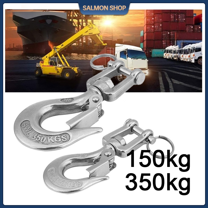 150/350KG Stainless Steel Swivel Lifting Hook Steel Eye Clevis Lifting ...