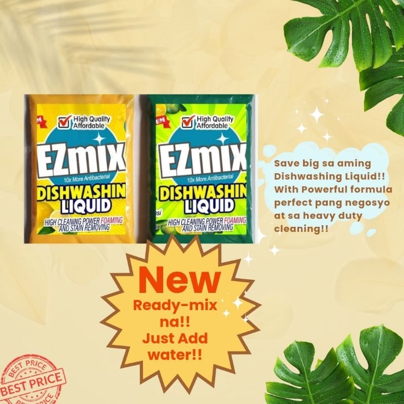 EZmix Readymix Dishwashing Liquid | Shopee Philippines