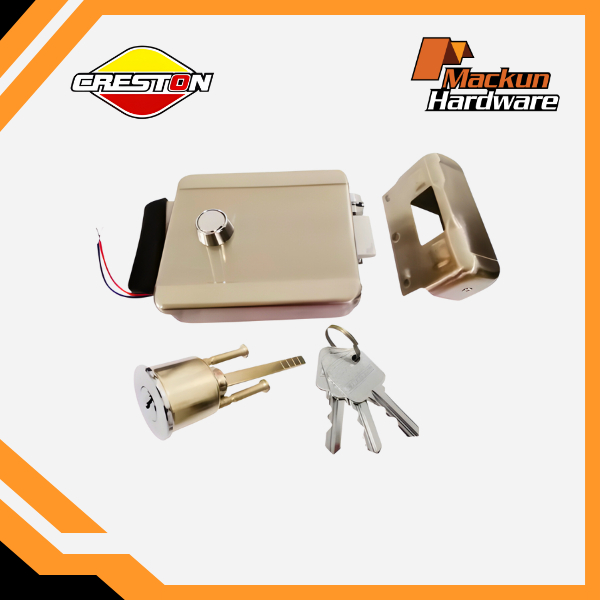 CRESTON ELECTRICAL RIM LOCK 12V | Shopee Philippines