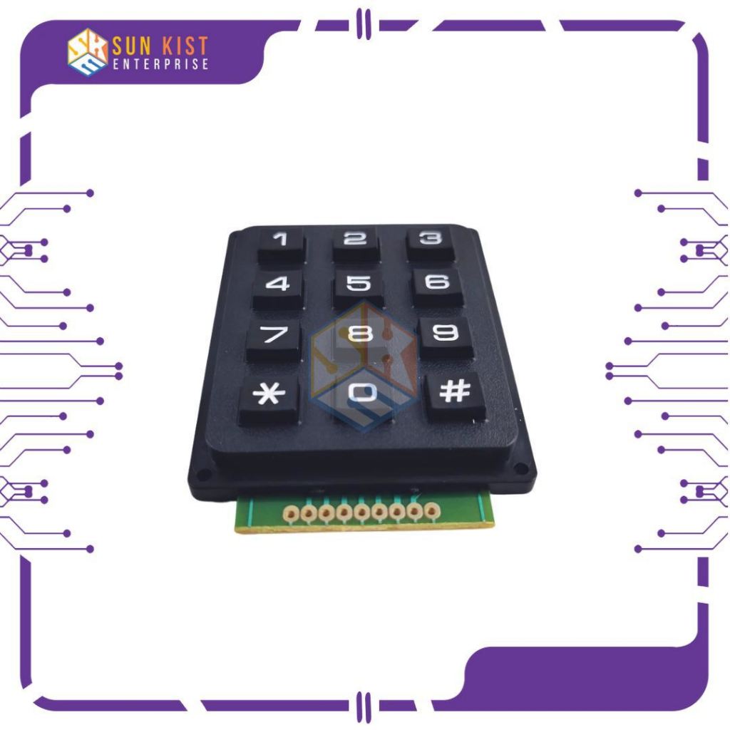 4x3 Keypad Matrix Black | Shopee Philippines