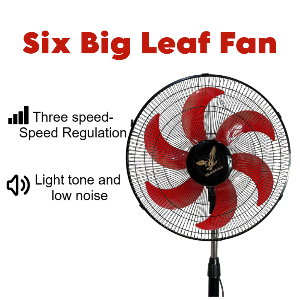Golden Eagle 16" Stand Fan 6-Blades (red/blue/green) | Shopee Philippines