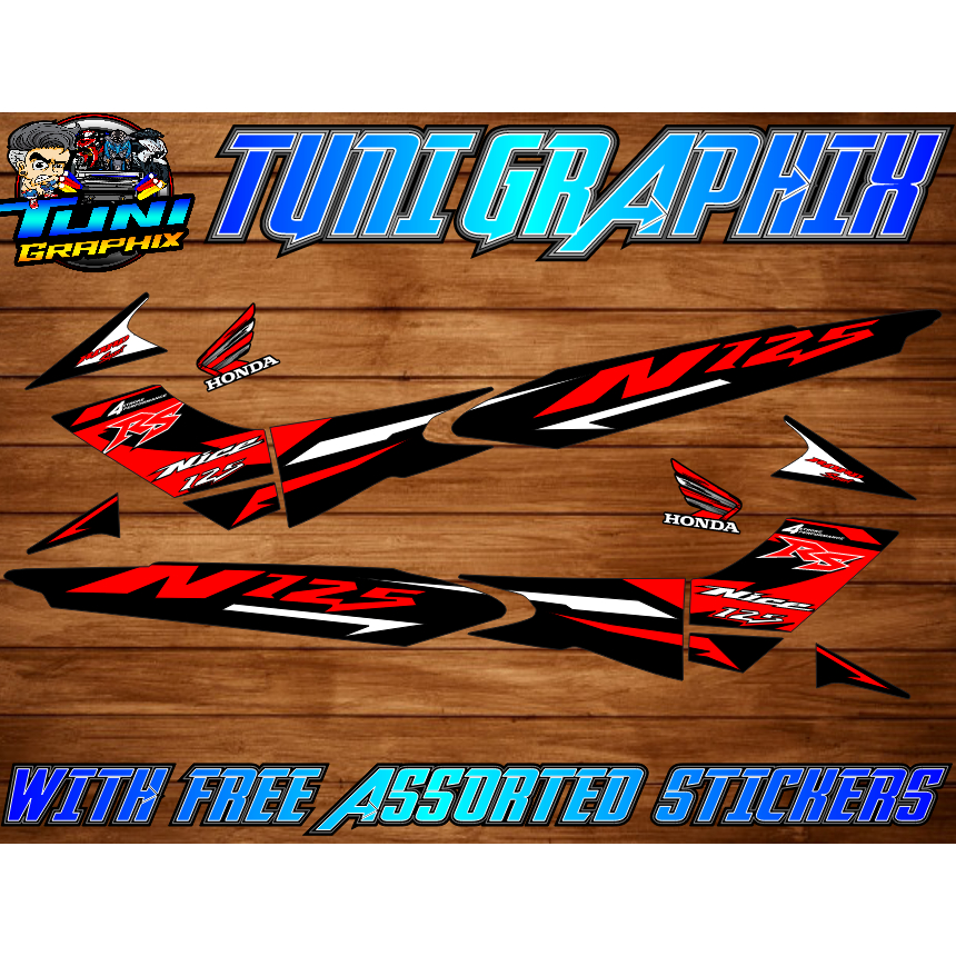 HONDA RS 125 CARB CUSTOM DECALS N125 STYLE w/ freebies | Shopee Philippines