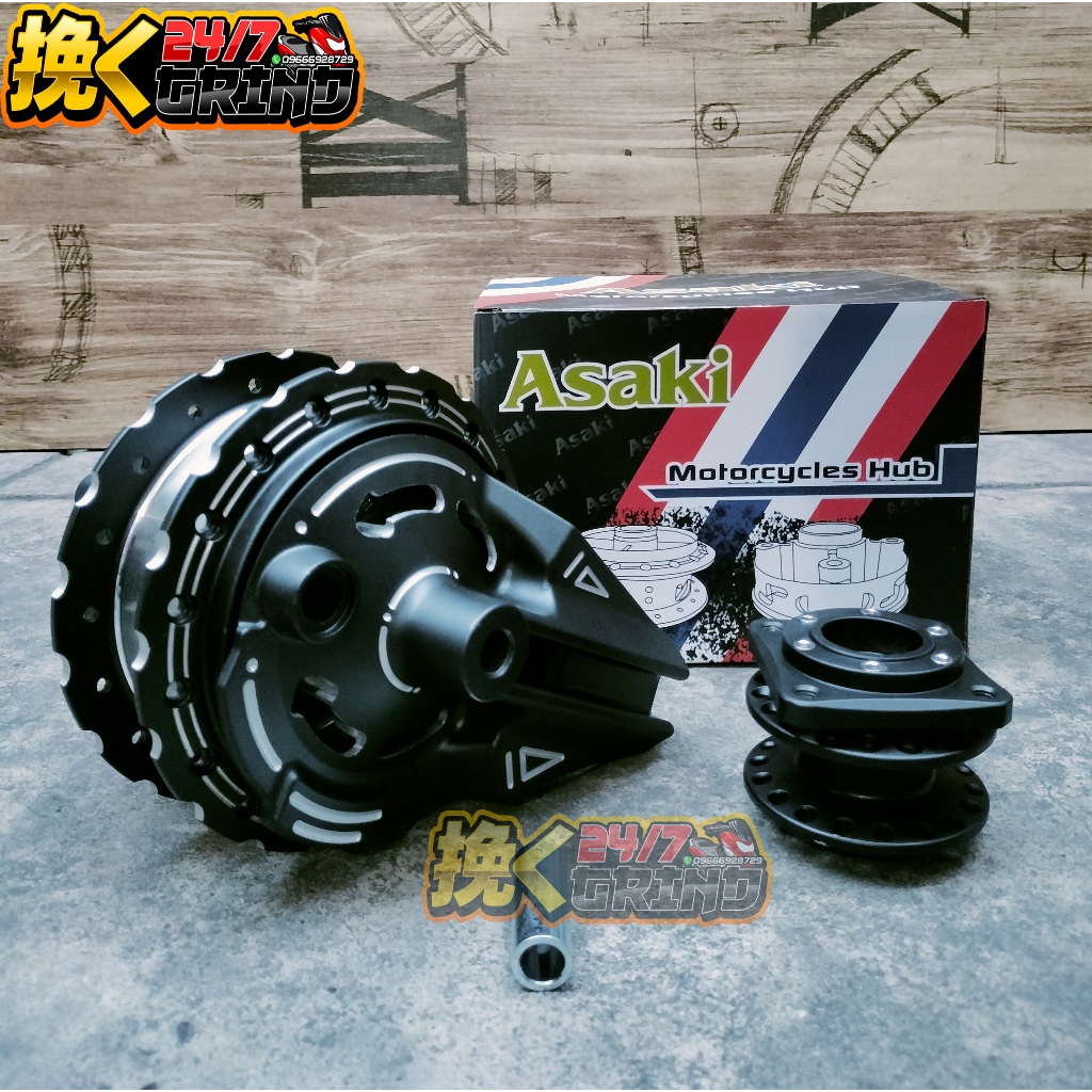 YASAKI LIGHTEN HUB SET THAILAND ORIGINAL (SILVER) HONDA XRM 110/125 ...