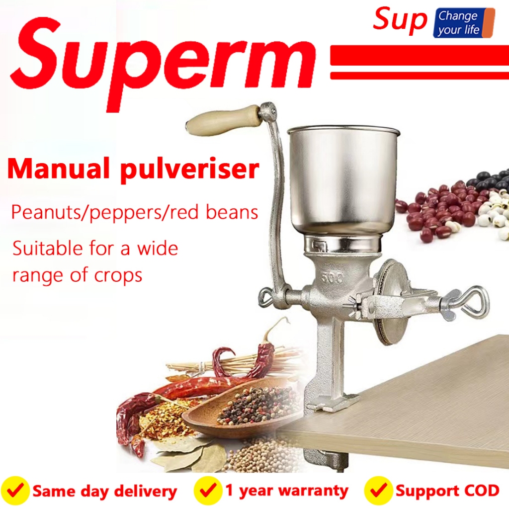 Corn Mill Rice Peanut Miller Manual Grinder Grain Blender Corn Peeling ...