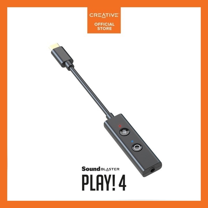 Creative Sound Blaster Play 4 - Hi-Res External USB-C Dac And Adapter ...