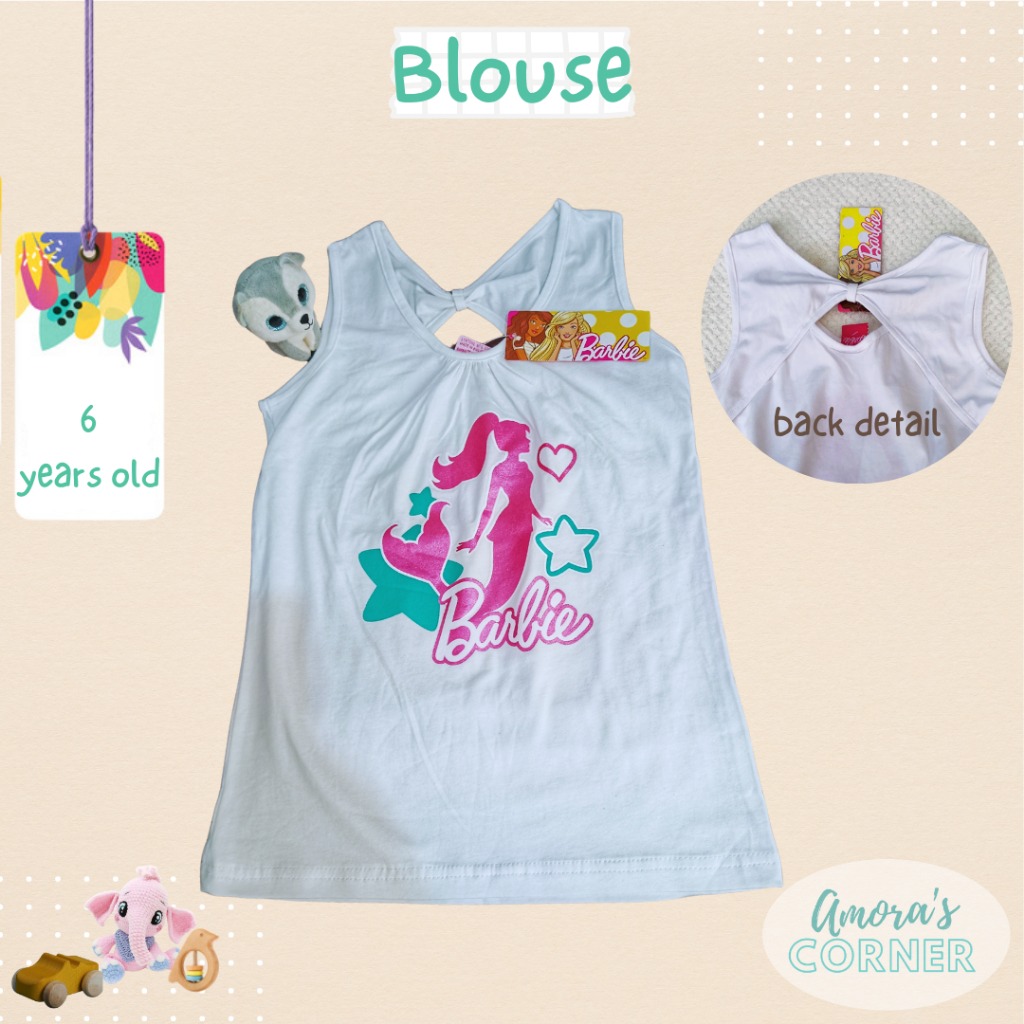 Barbie shirts for 3-10 years old | Shopee Philippines