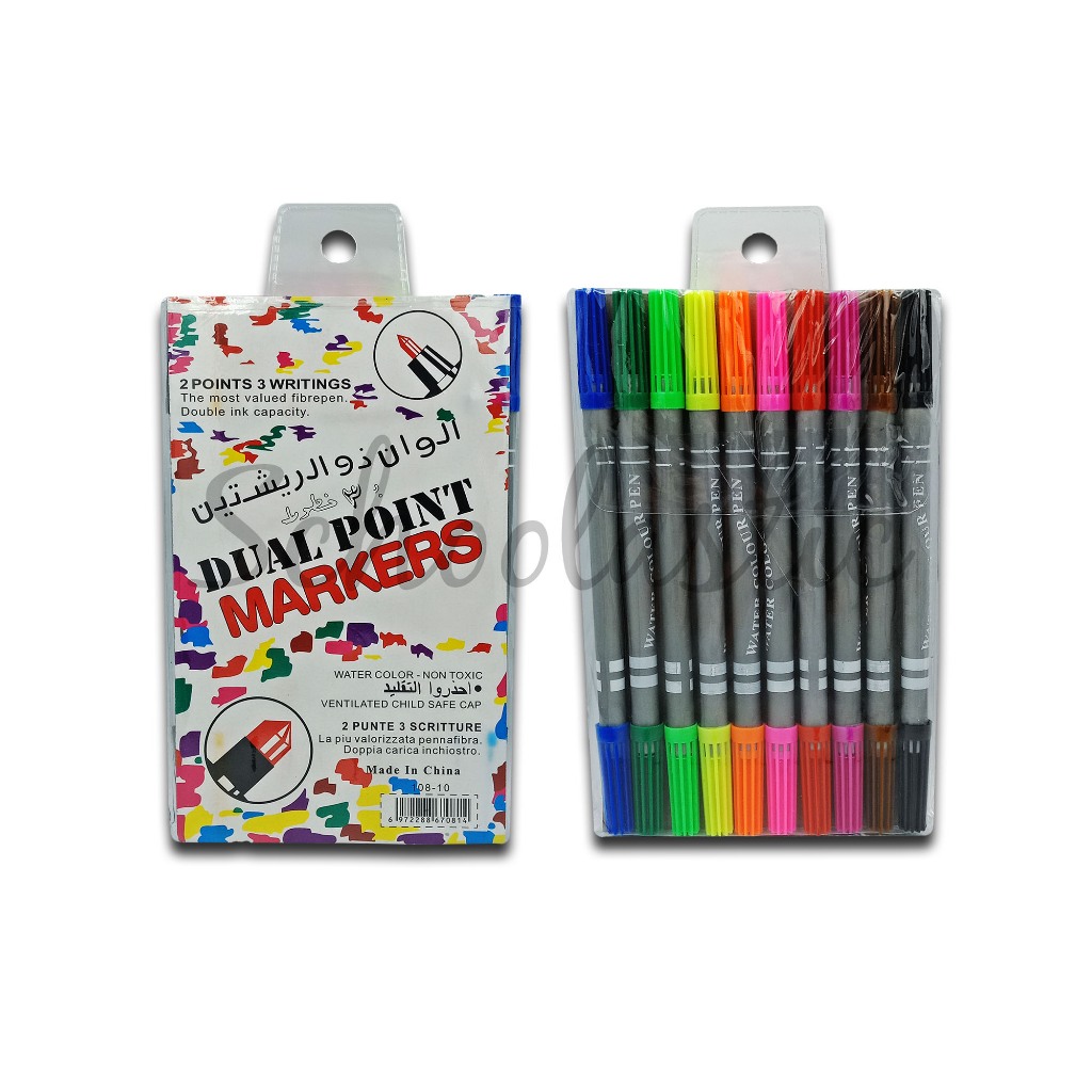 10 Colors Dual Point Markers Color Pen | Shopee Philippines
