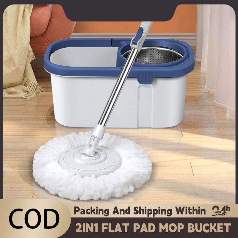 Automatic Spin Mop Hand Free Household Wooden Floor Cleaning Microfiber ...