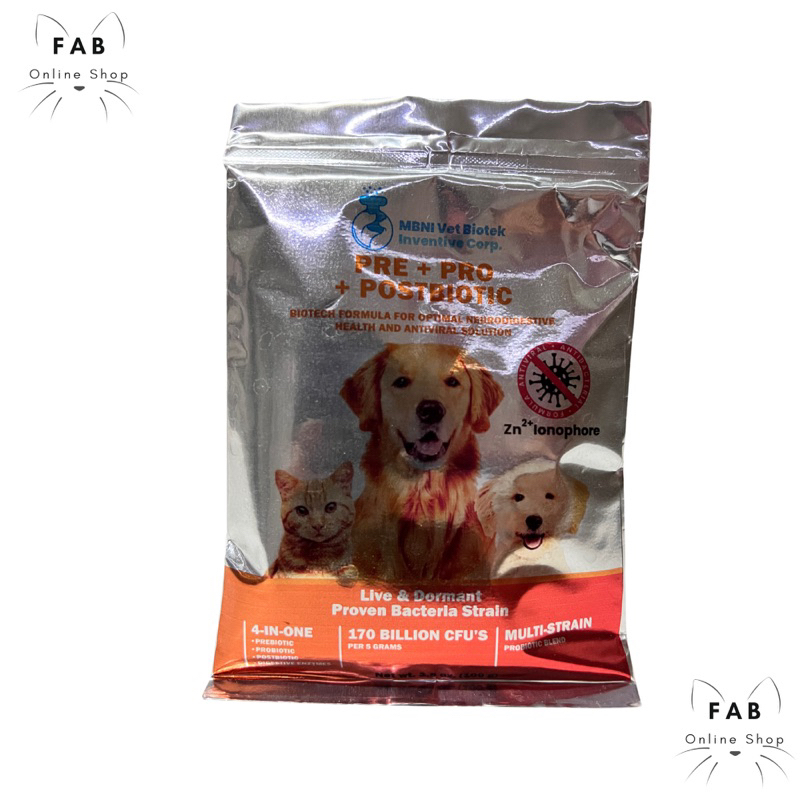 100g Prebiotic + Probiotic + Postbiotic Biotech Formula for Dogs and ...