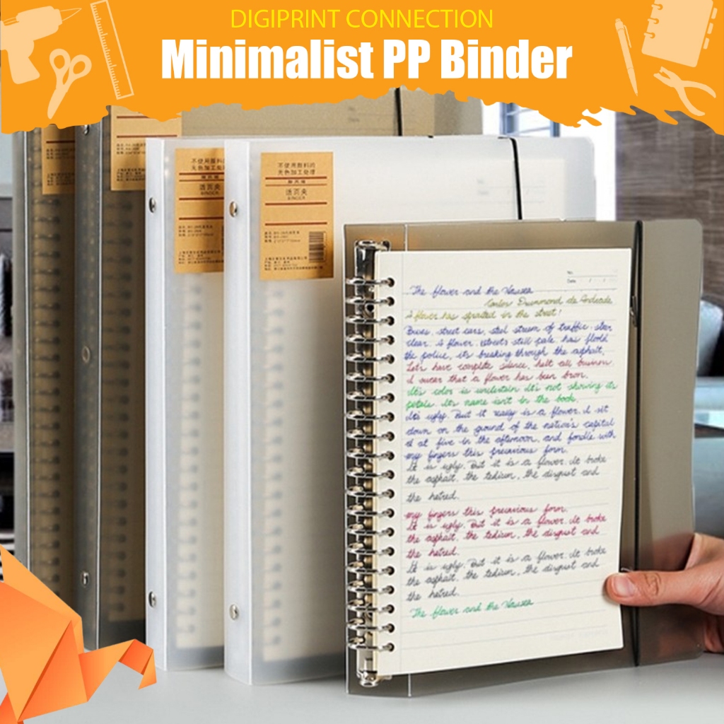 Notebook A5/B5/A4 Refillable Binder Cover Notebook Loose Leaf 50 sheets ...