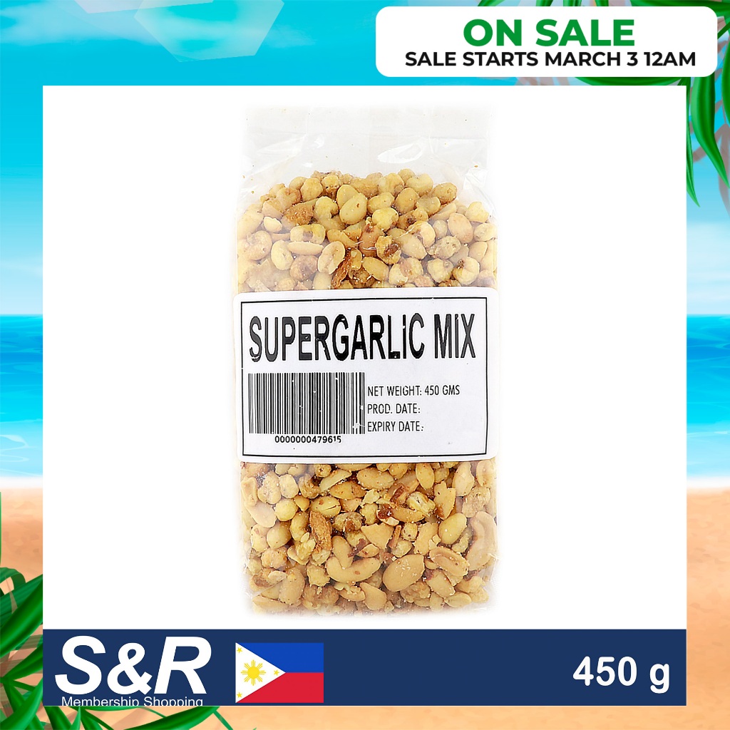 S&R Supergarlic Mix Corn and Nuts 450g Exp: May 8, 2024 | Shopee ...