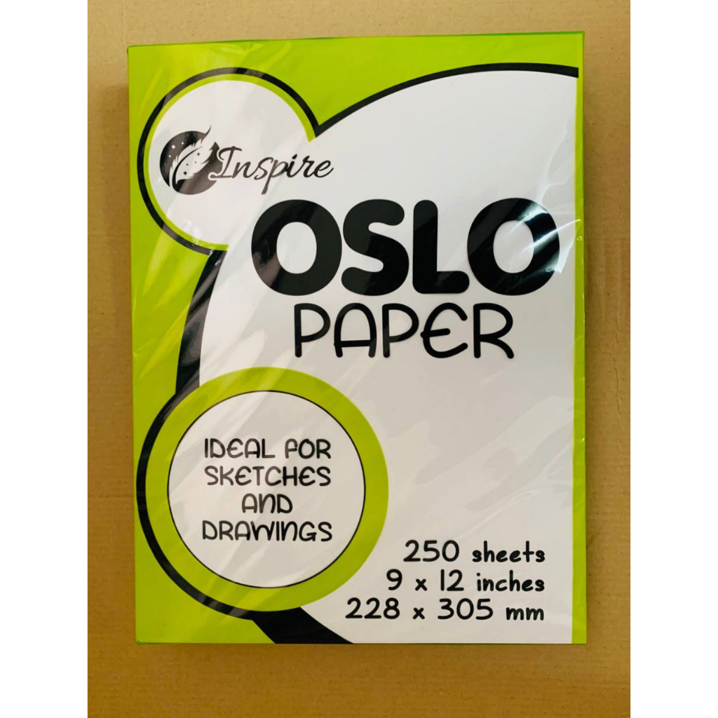 Inspire Oslo Paper 9x12 inches 250 sheets / ream | Shopee Philippines