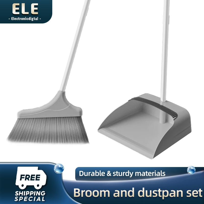 Upgrade Broom And Dustpan Set For Home Premium Long Handled Broom Dustpan Combo | Shopee Philippines