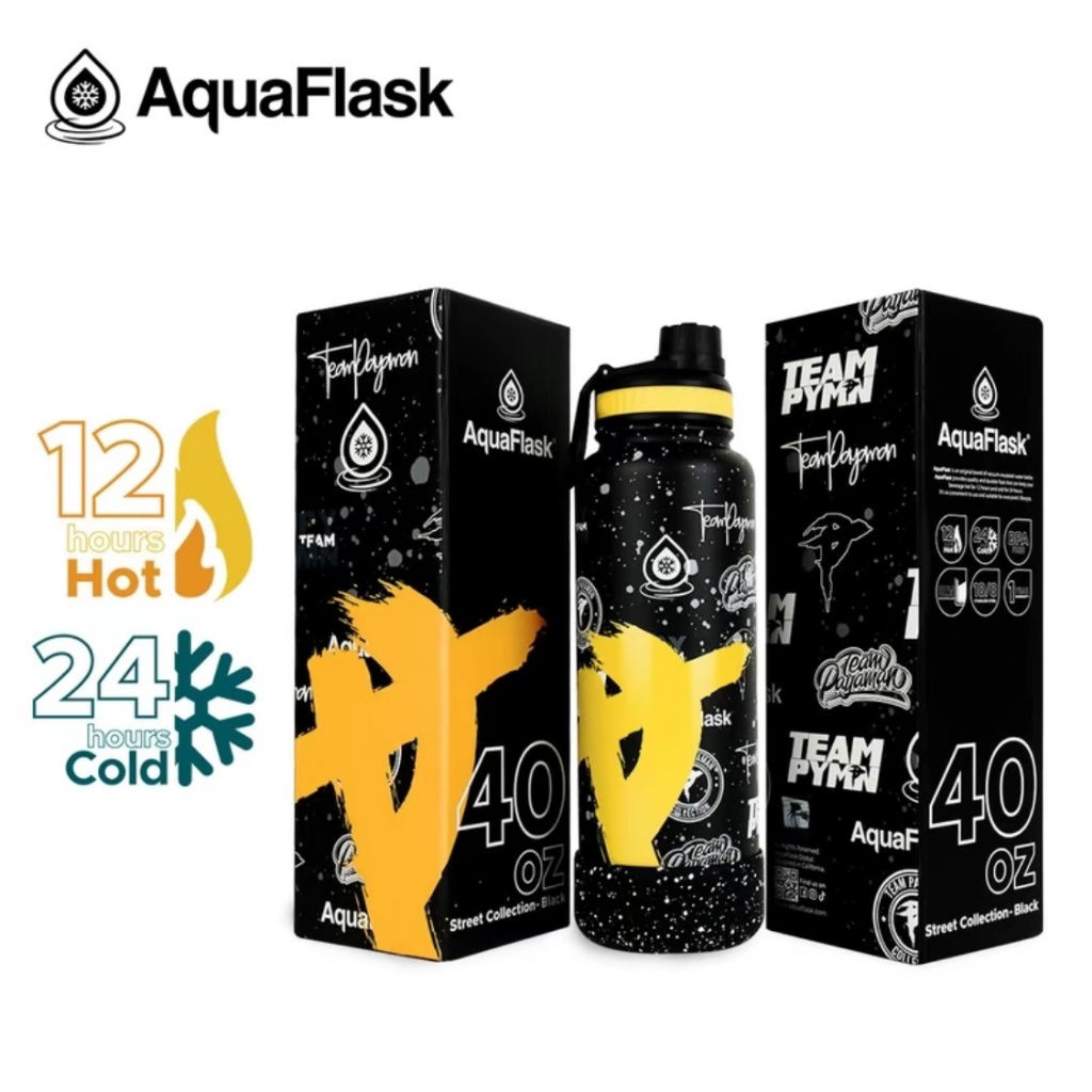 Aquaflask 40oz Limited Edition Team Payaman Flask with Silicone Boot ...
