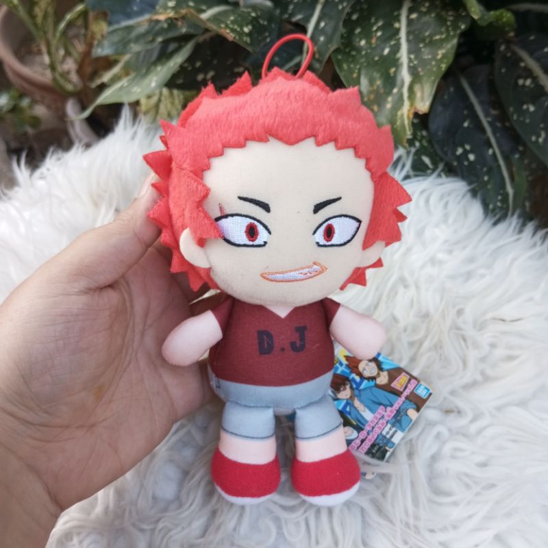 BANDAI My Hero Academia Eijiro Kirishima Keychain Plush | Shopee ...