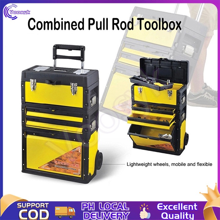 Multi functional toolbox cart type three in one toolbox W/wheel ...