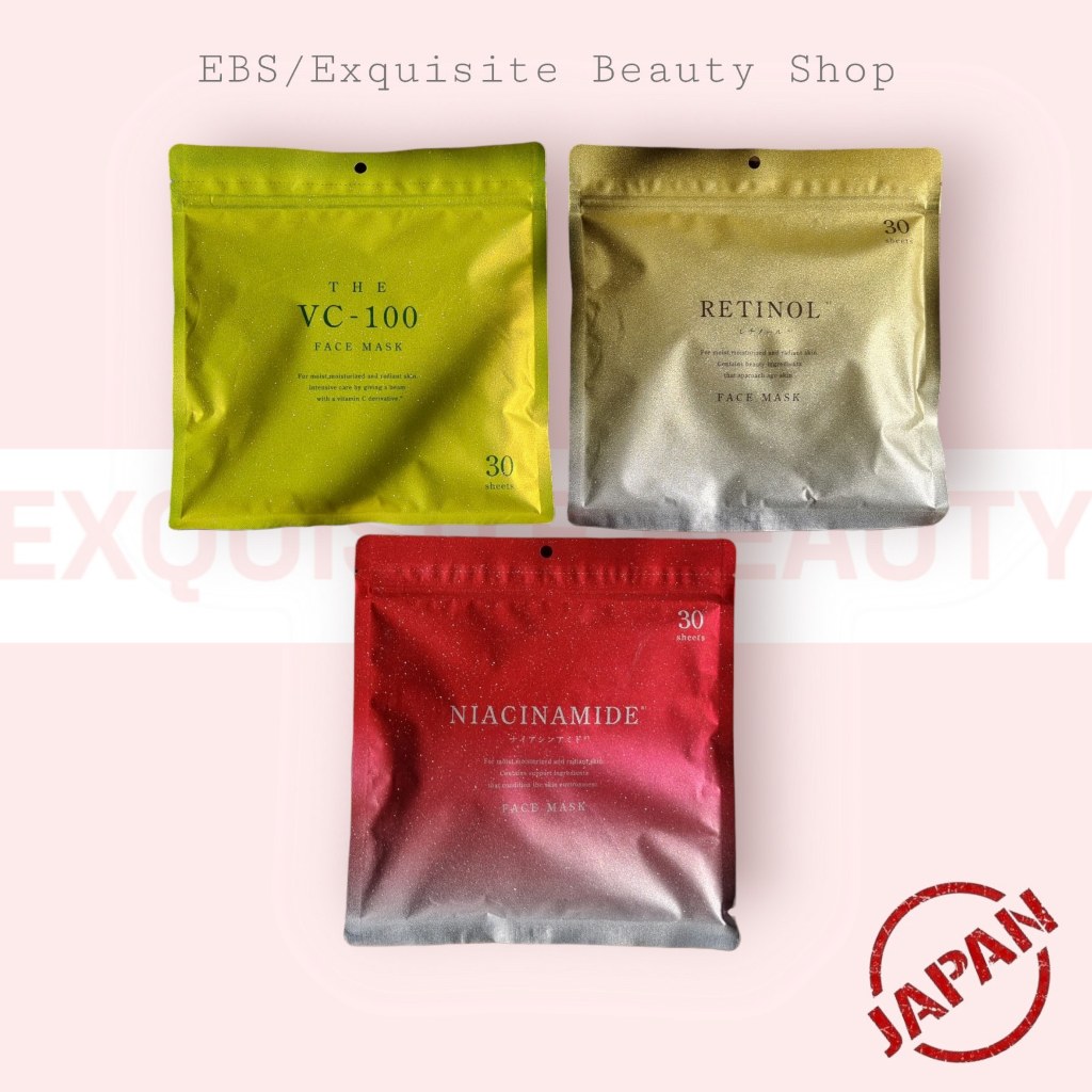 Japanese Face Masks (VC-100/Retinol/Niacinamide) | Shopee Philippines