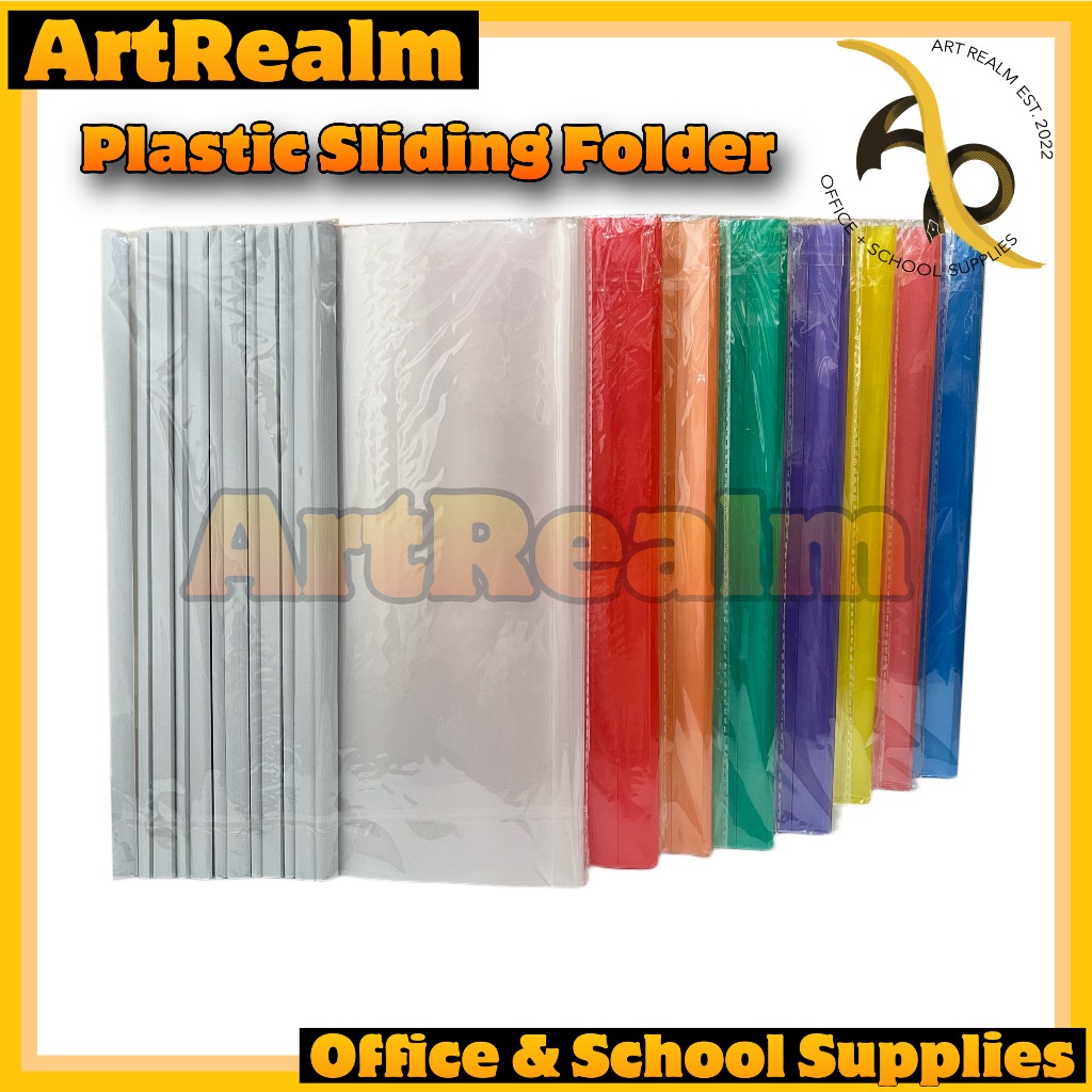 Plastic Sliding Folder [A4 & Long] [12pcs/Pack] | Shopee Philippines