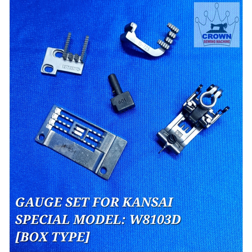 GAUGE SET KANSAI SPECIAL MODEL:W8103D (BOX TYPE) FOR INDUSTRIAL SEWING ...