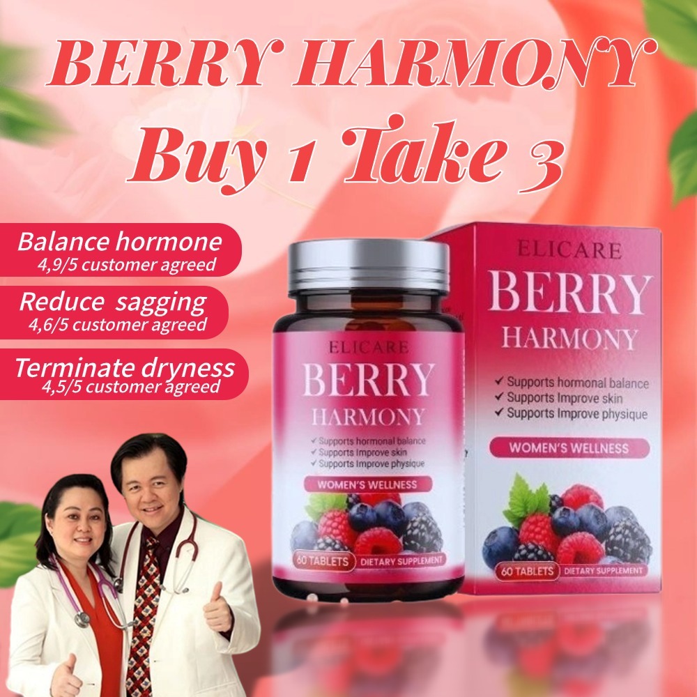 【Buy 1 take 3】ELICARE BERRY HARMONY - WOMEN'S WELLNESS 60 TABLETS ...