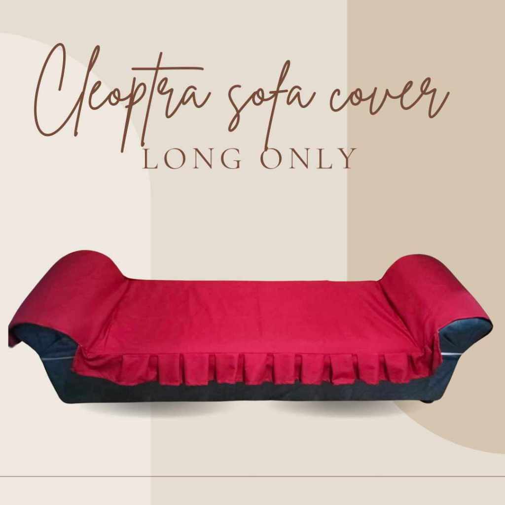 CLEOPATRA SOFA PLAIN COLOR COVER WITH GARTER 1 PC LONG-3 SEATER(68*21 ...