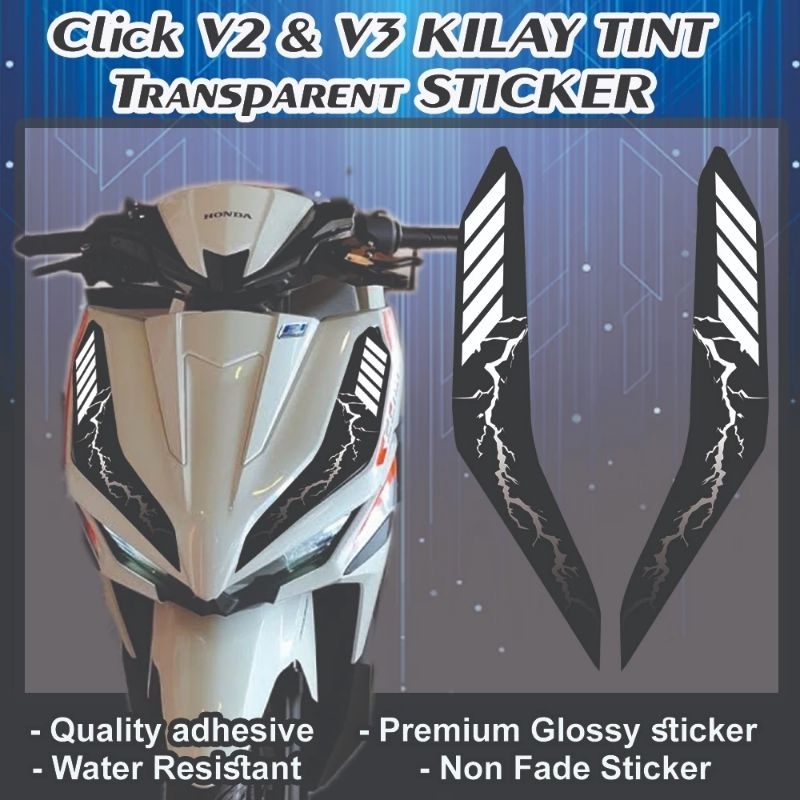 Honda Click Version 2, Version 3 and Version 4 Kilay Tint Transparent ...